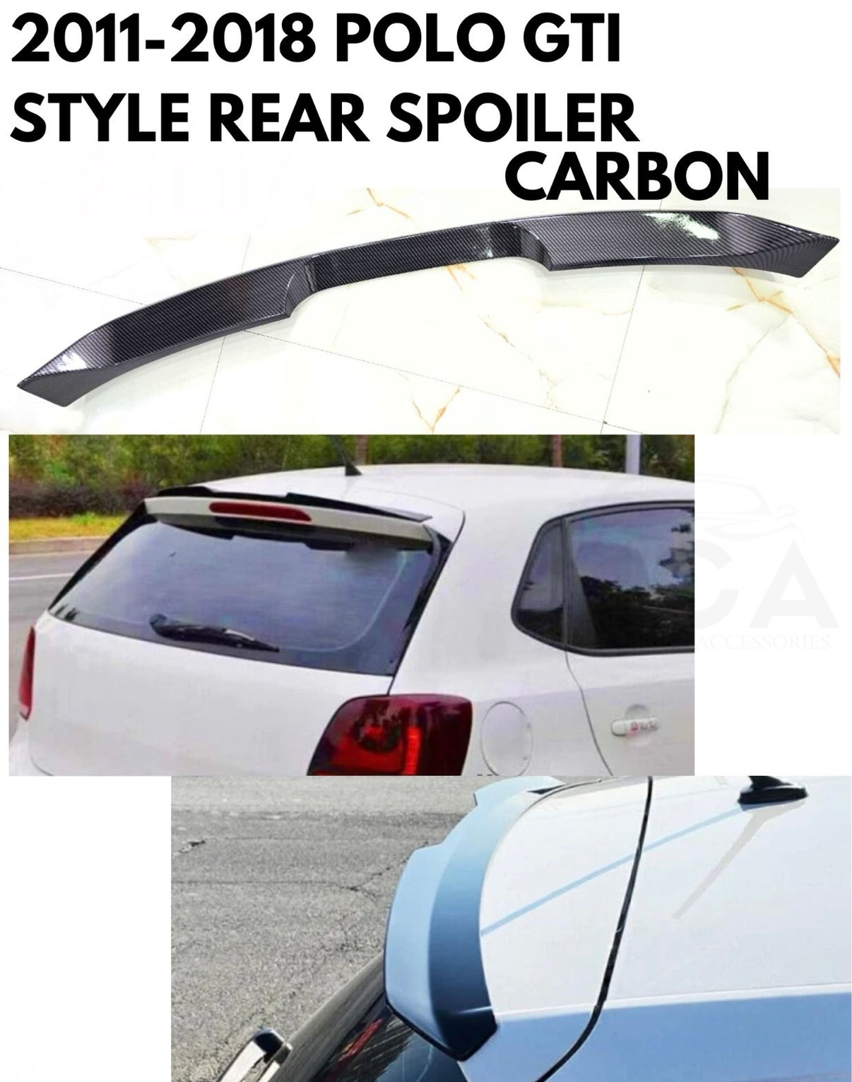 VOLKSWAGEN POLO GTI TYPE REAR SPOILER – LUXE AUTOMOTIVE