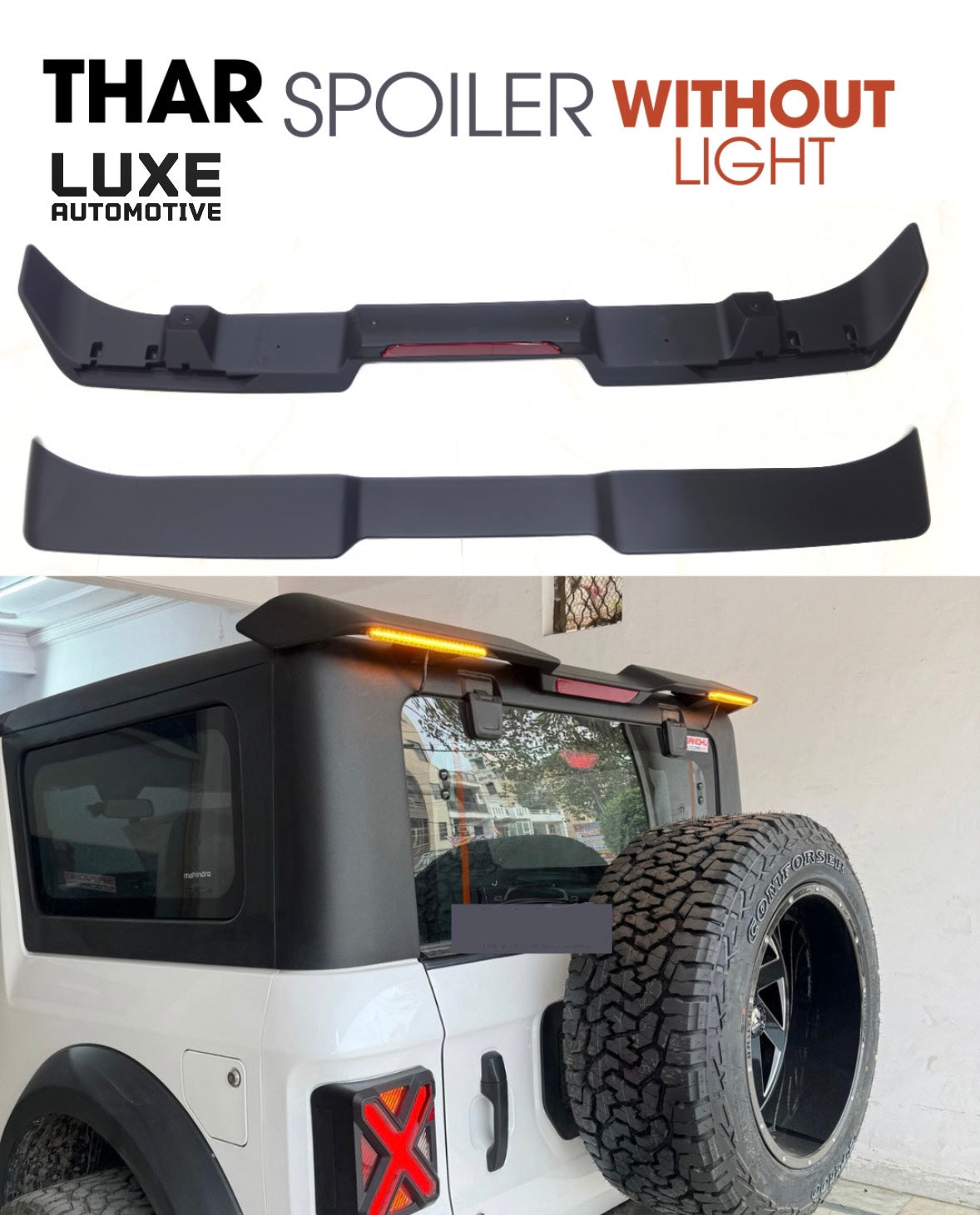 MAHINDRA THAR REAR SPOILER – LUXE AUTOMOTIVE