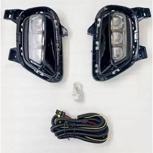 Kia Sonet 3 Lenses LED Front DRL Light Cum Fog Lamp with Matrix Turn I ...