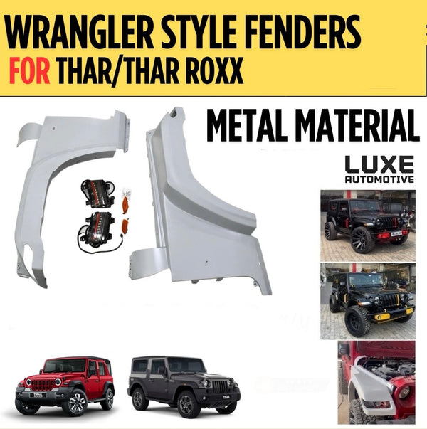 RUBICON STYLE FENDERS BOLT ON FITMENT FOR THAR, THAR ROXX – LUXE AUTOMOTIVE