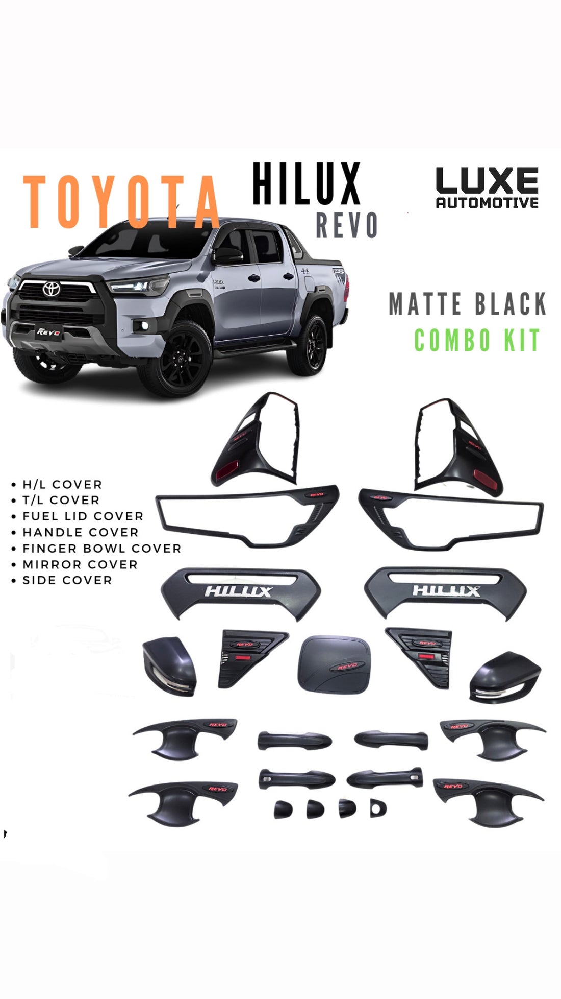 Toyota Hilux Revo Interior Panels Kit – LUXE AUTOMOTIVE