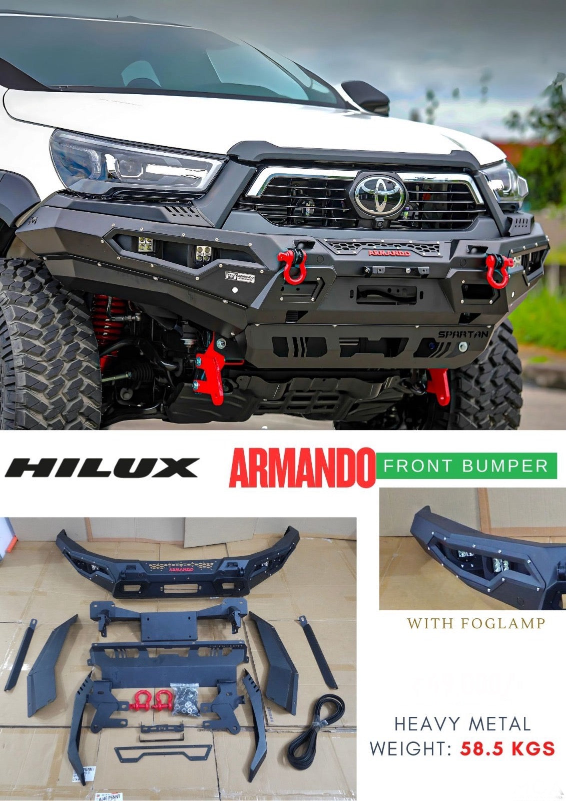 Nissan Navara 2021 + Spartan Armando front steel bumper – LUXE AUTOMOTIVE