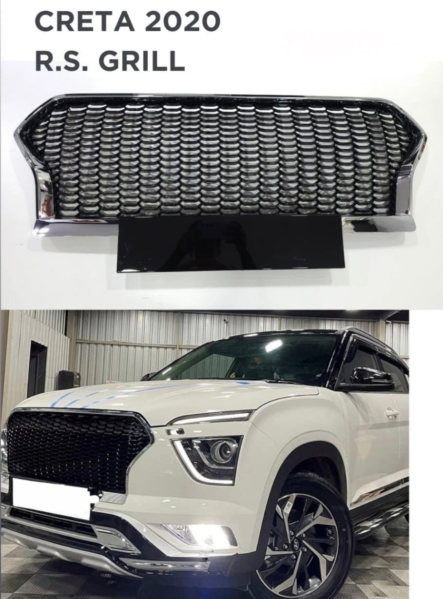 RS Style Front Grill Compatible with Creta Type 3 – LUXE AUTOMOTIVE