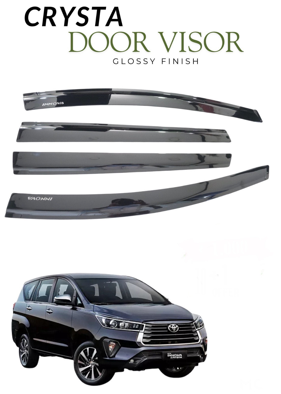 Toyota Innova Crysta Imported Door Visor – LUXE AUTOMOTIVE