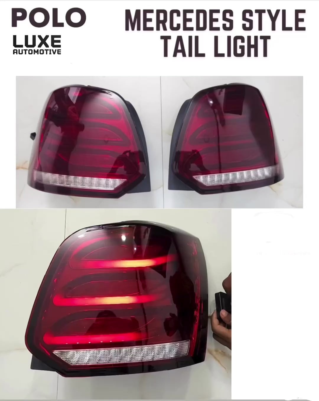 VW Polo Mercedes Style LED Tail Lights – LUXE AUTOMOTIVE
