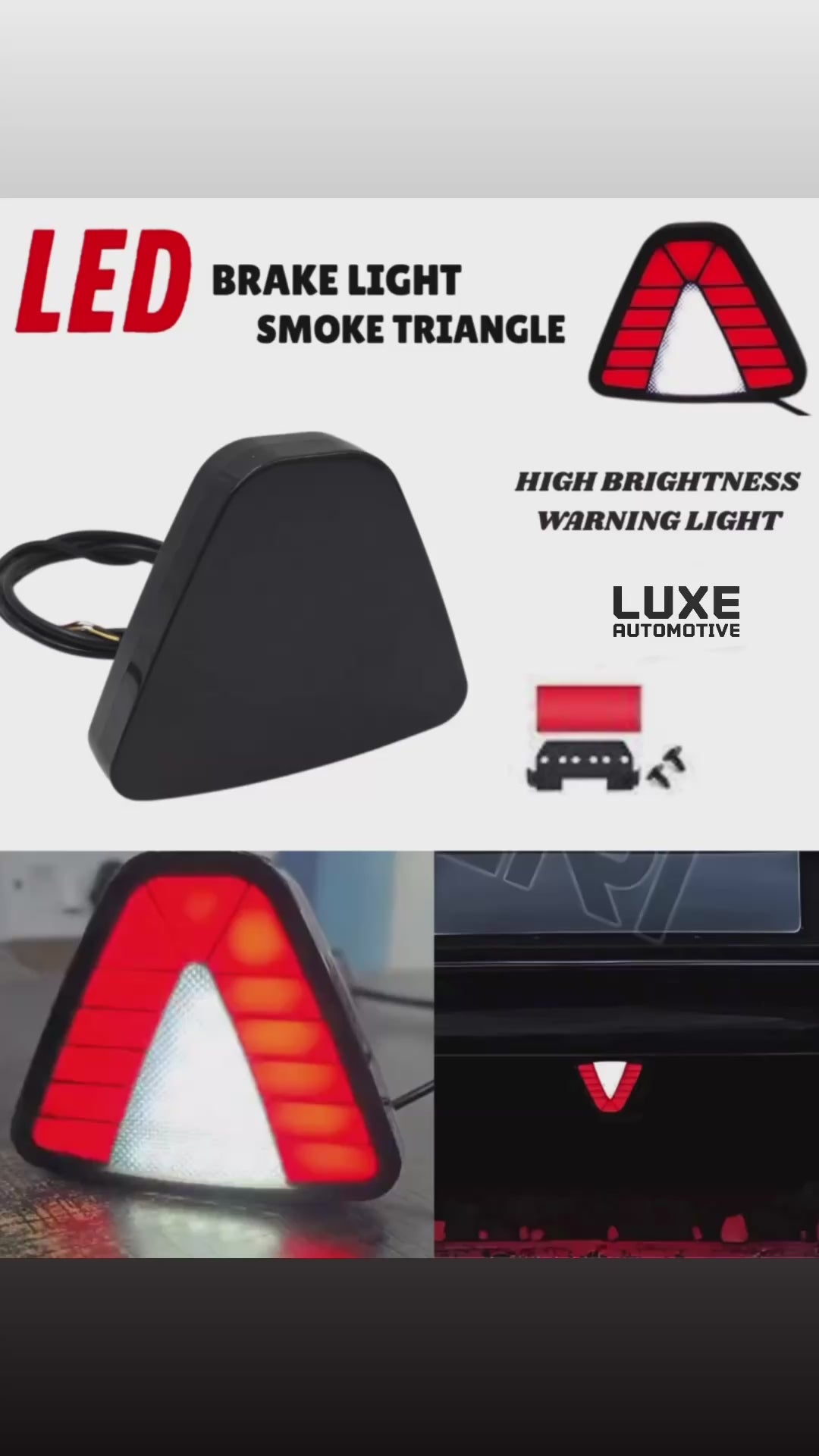 F1 Triangular Matrix LED Rain Flasher – LUXE AUTOMOTIVE